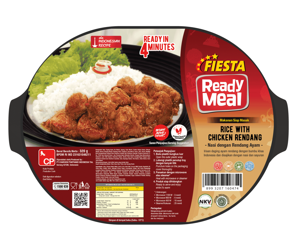 Chicken Rendang With Rice - CP FOOD